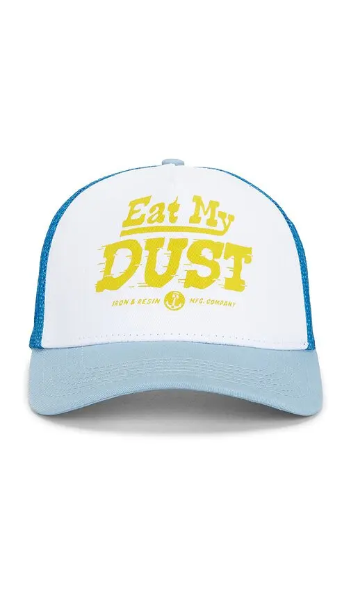 IRON & RESIN Eat My Dust Trucker Hat - Blue