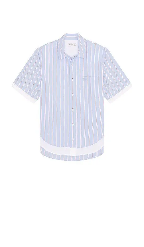 Simkhai Steven Double Layer Shirt In . Also - Blue