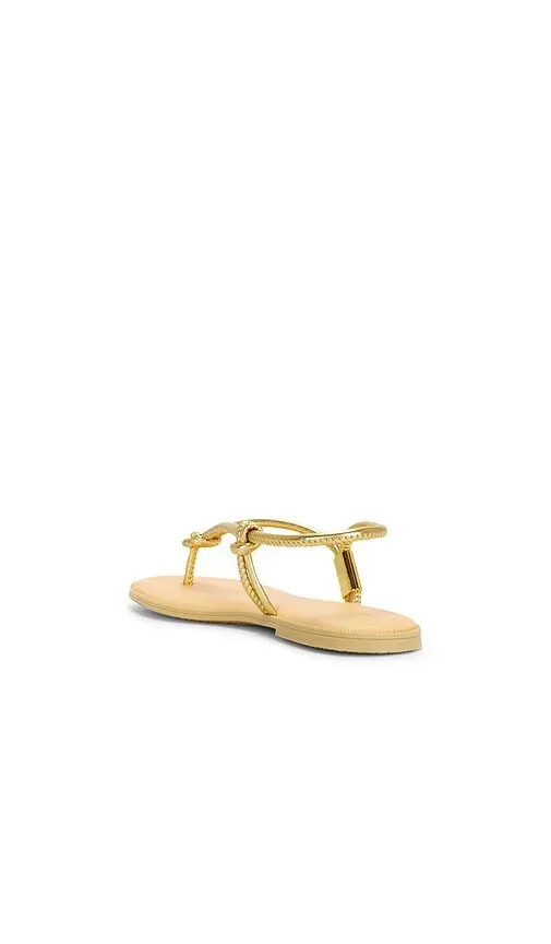Havaianas Metallic Leather Sling-back Sandals - Peach