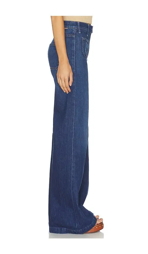 MOTHER The Patch Pocket Hustler Roller Exposed Zip Heel Jeans