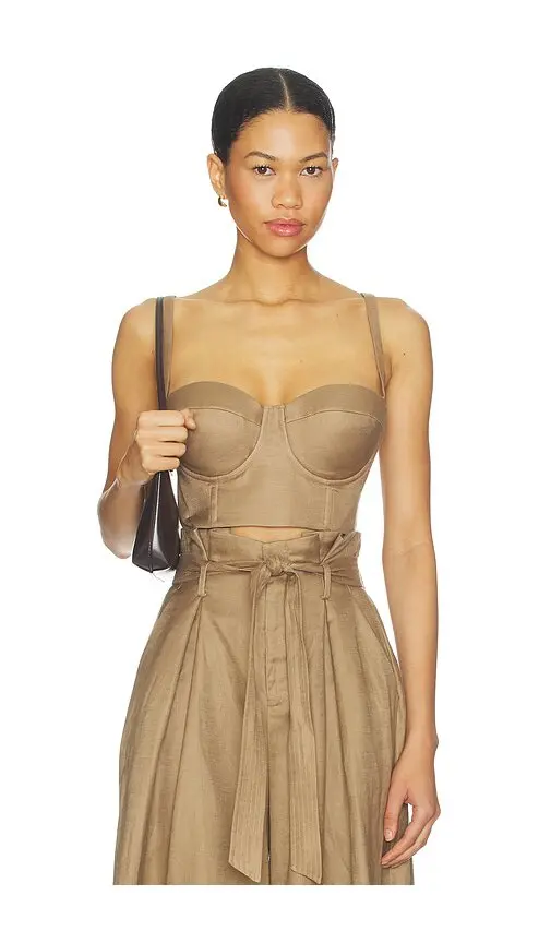 L'Agence Sonya Bralette In . Also - Brown