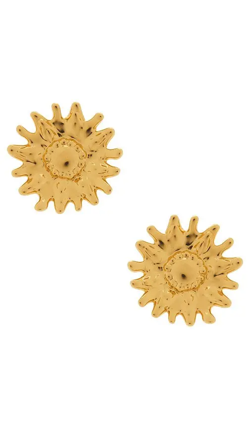 Lele Sadoughi Soleil Stud Earrings In Gold - Metallic Gold