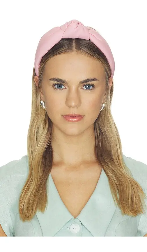 Lele Sadoughi Twill Knotted Headband - Blush