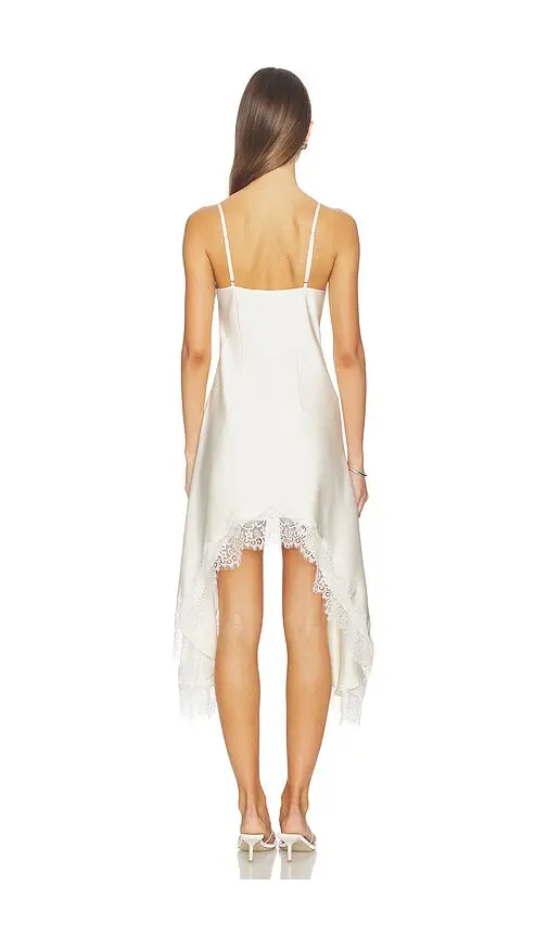 Tularosa Lou Midi Dress With Lace Trim