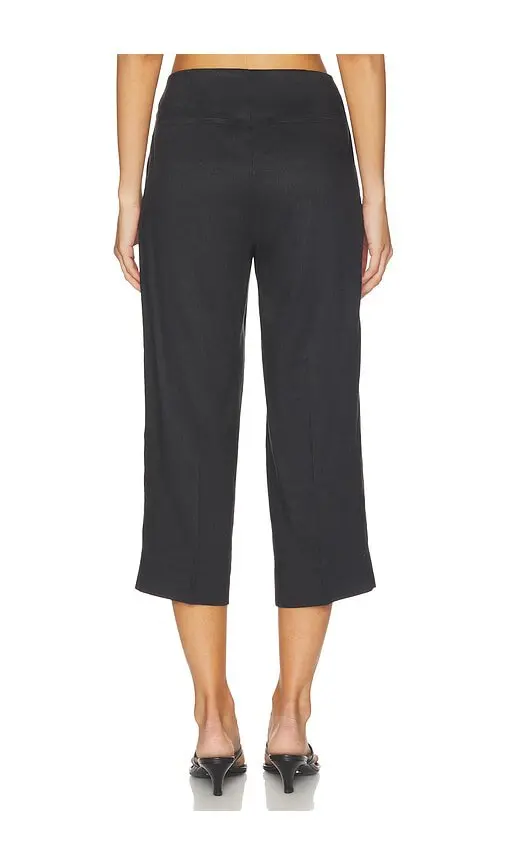 Theory Slit Capri Trousers - Black