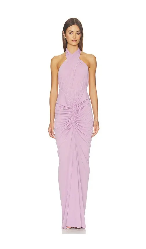 Ronny Kobo Monique Halterneck Gown