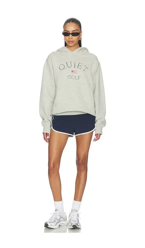 QUIET GOLF Usa Hoodie - Grey