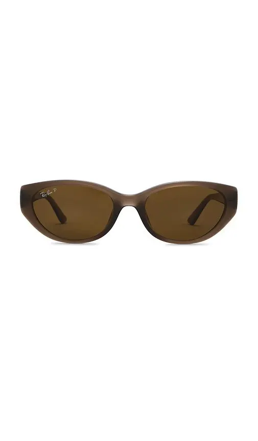 Ray-ban Oval Sunglasses - Brown