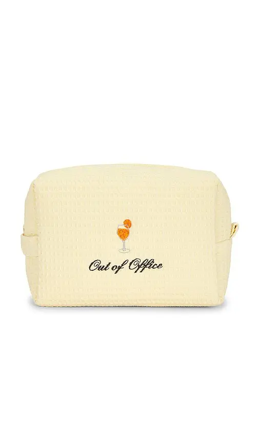 ABBODE Out Of Office Spritz Waffle Pouch - Lemon