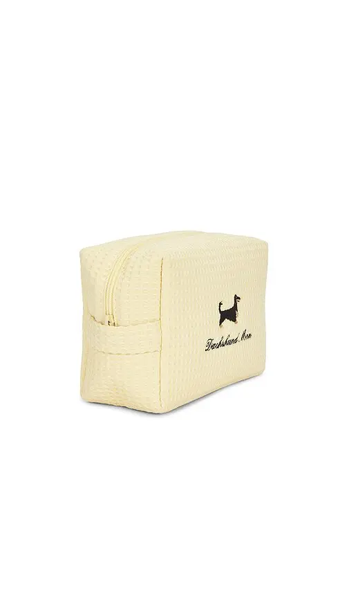 ABBODE Dachshund Mom Waffle Pouch - Lemon