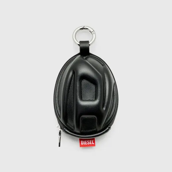 DIESEL® Matte Pu Charm With Embossed Oval D Logo - Black