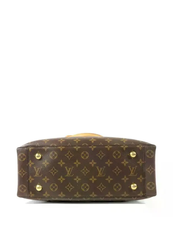 LOUIS VUITTON Monogram Flower Tote Handbag - Brown