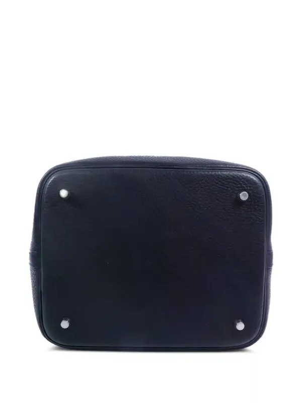 Hermès Taurillon Clemence Picotin Mm Tote Bag - Blue