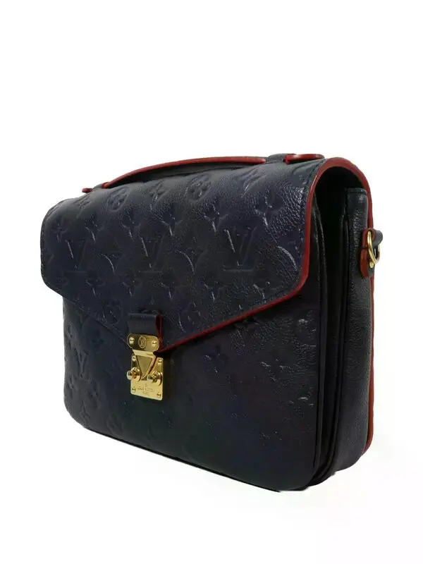 LOUIS VUITTON Monogram Empreinte Pochette Metis Shoulder Bag - Blue