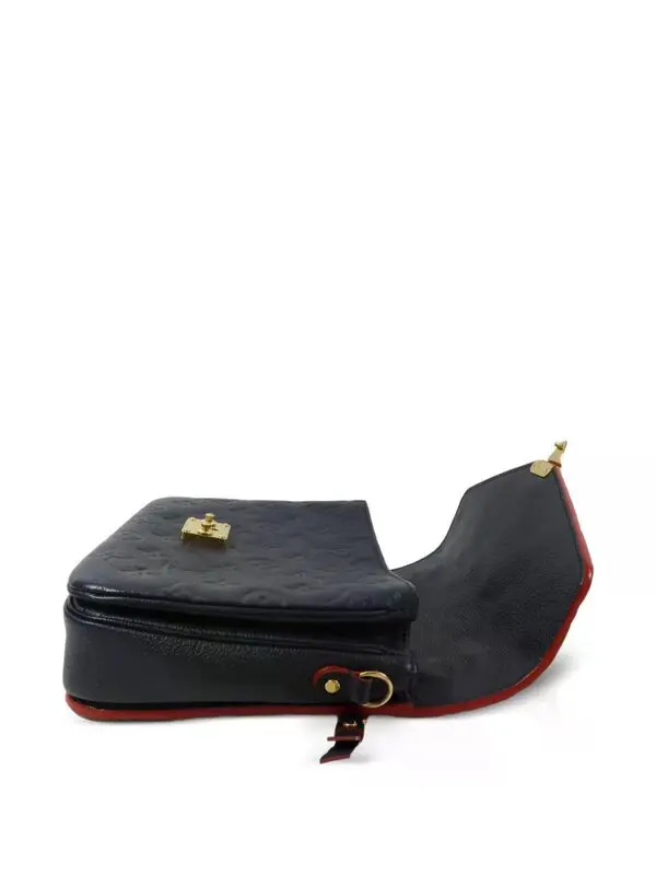 LOUIS VUITTON Monogram Empreinte Pochette Metis Shoulder Bag - Blue