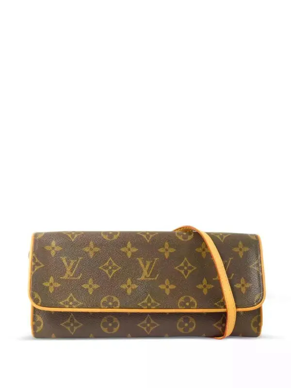 LOUIS VUITTON Gm Pochette Twin Monogram Canvas Shoulder Bag
