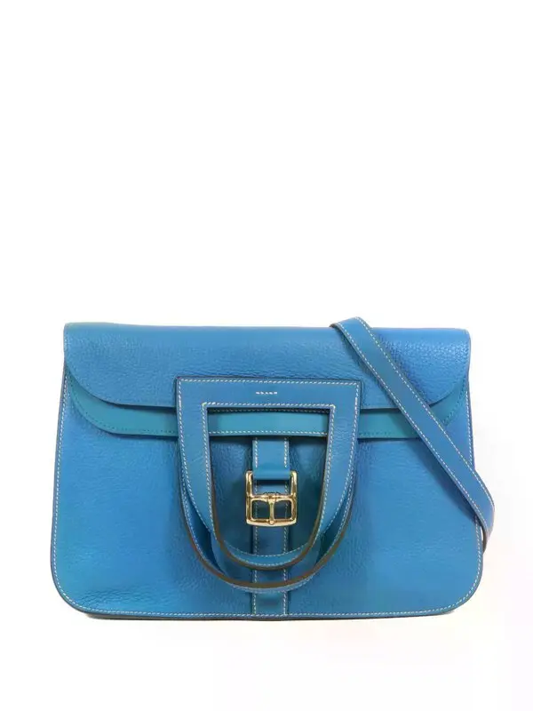 Hermès Halzan Shoulder Bag - Blue