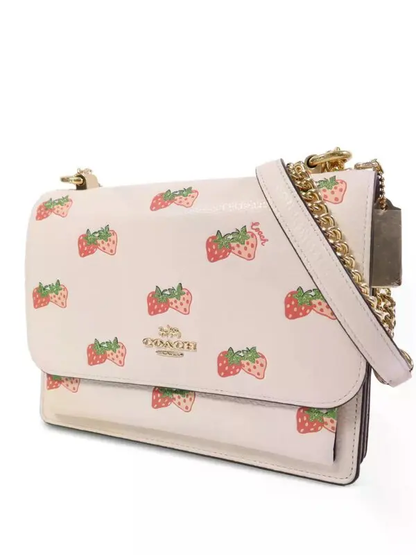 COACH VINTAGE Strawberry Print Shoulder Bag