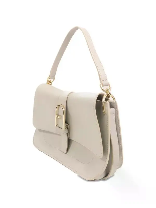 Furla Logo Buckle Shoulder Bag - Neutrals