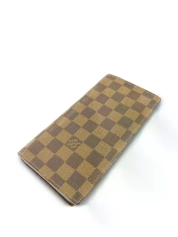 LOUIS VUITTON Brazza Damier Portefeuille Long Wallet - Brown