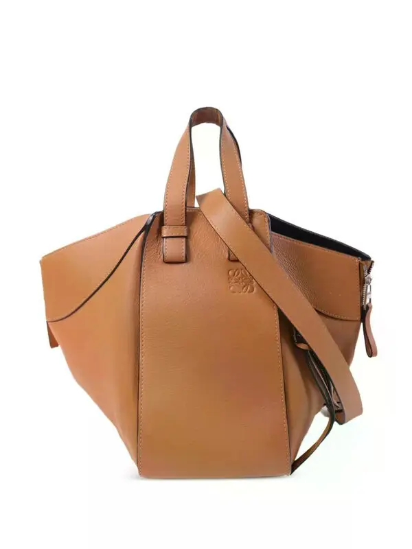 Loewe Hammock Leather Tote Bag - Neutrals