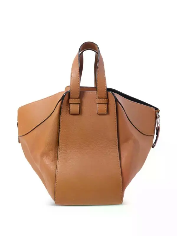 Loewe Hammock Leather Tote Bag - Neutrals