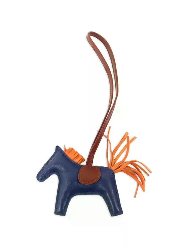 Hermès Pm Rodeo Horse Bag Charm - Blue