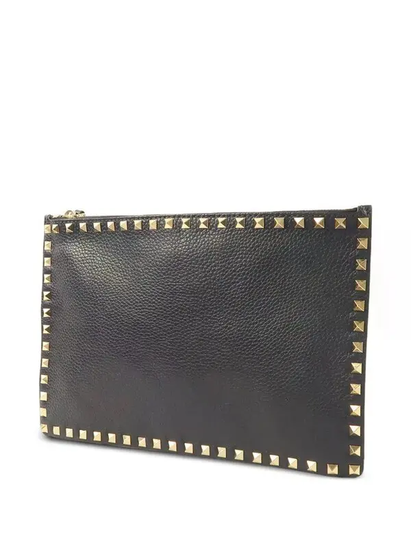 Valentino Garavani Rockstud Leather Clutch Bag
