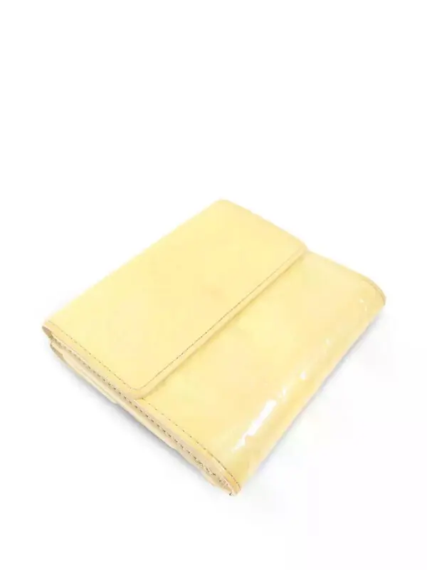 LOUIS VUITTON Elise Compact Leather Wallet - Yellow