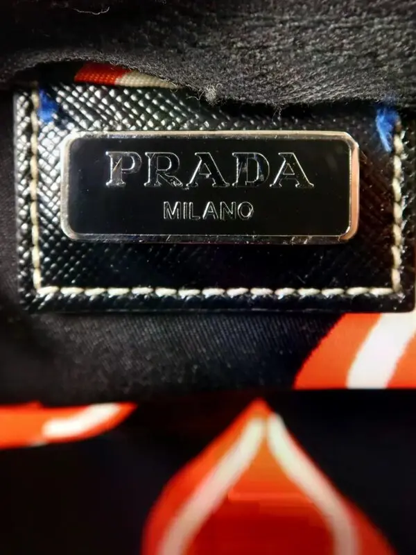 Prada Heart-print Logo-plaque Wash Bag