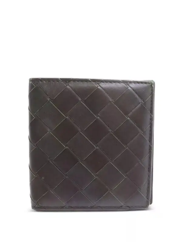Bottega Veneta Intrecciato Bifold Wallet - Green