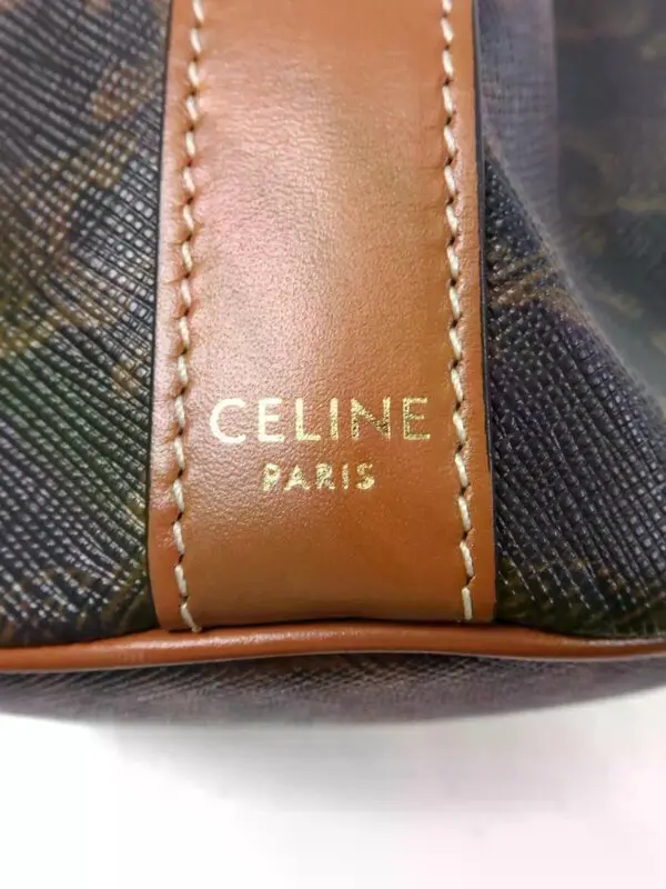 Celine Small Triomphe Canvas Bucket Bag