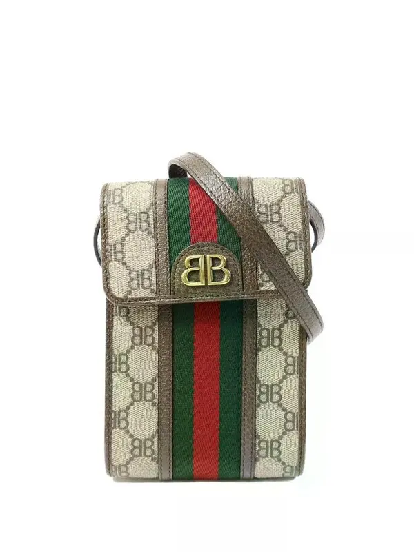Balenciaga X Gucci Bb Monogram Shoulder Bag