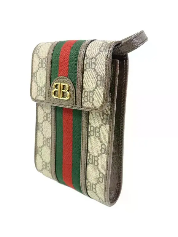 Balenciaga X Gucci Bb Monogram Shoulder Bag