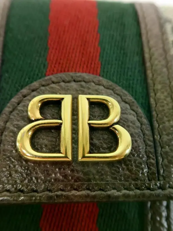 Balenciaga X Gucci Bb Monogram Shoulder Bag