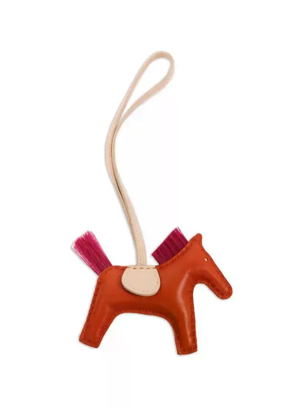 Hermès Rodeo Lambskin Horse Bag Charm - Orange
