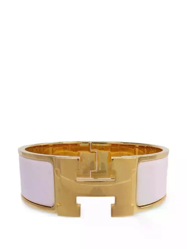 Hermès Clic Clac H Enamel Bracelet - Gold