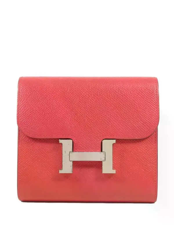 Hermès 2017 Short Constance Wallet - Red