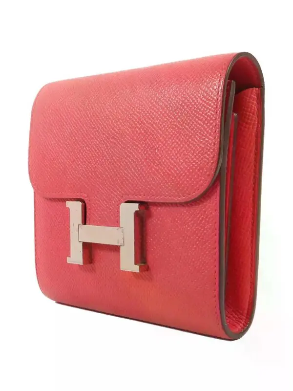 Hermès 2017 Short Constance Wallet - Red