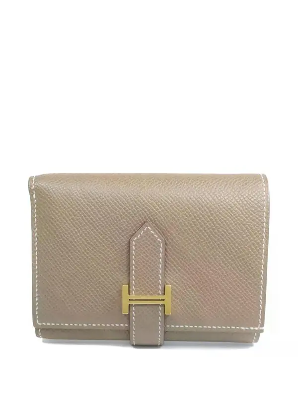 Hermès Bearn Compact Wallet - Grey