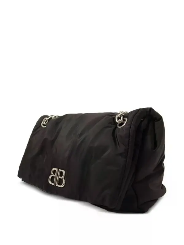 Balenciaga Monaco Chain Shoulder Bag - Black