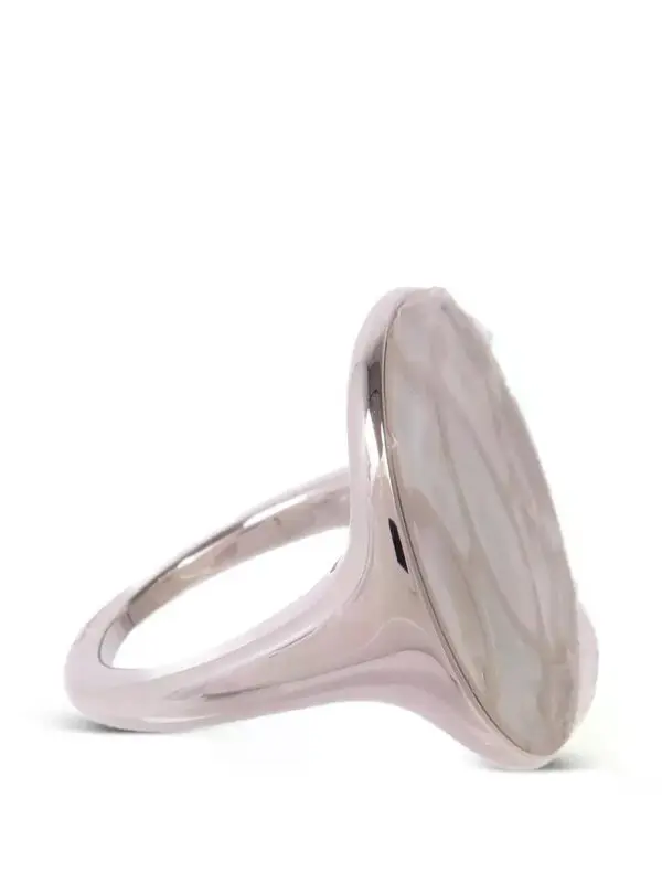 Hermès Cut-out Scarf Ring - Silver