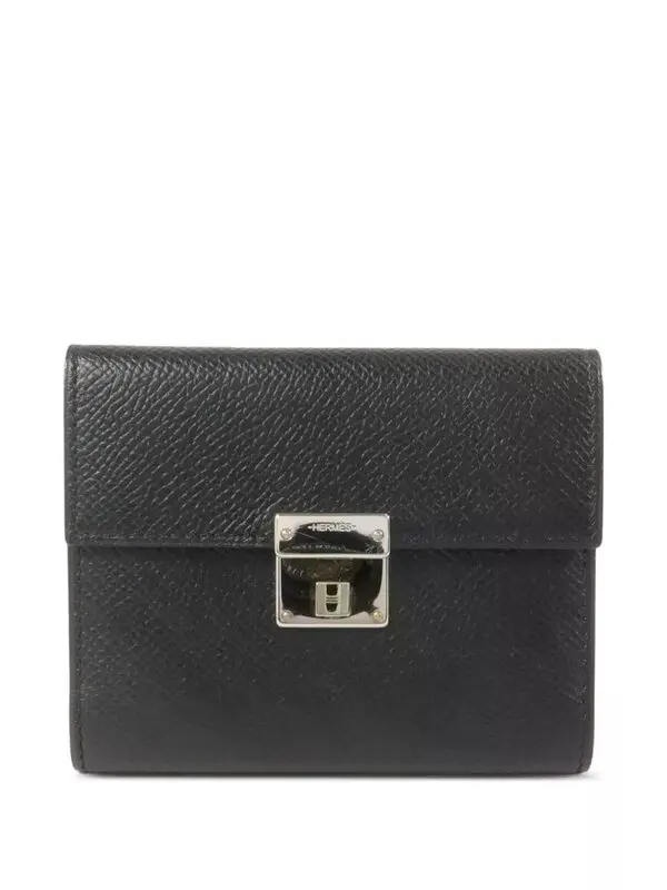 Hermès Clic 16 Leather Wallet - Black