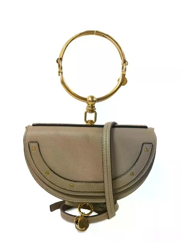 Chloé Nile Minaudière Bracelet Shoulder Bag - Grey