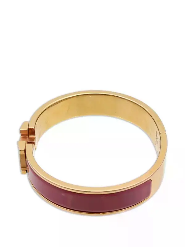 Hermès Clic H Enamel Bracelet - Gold
