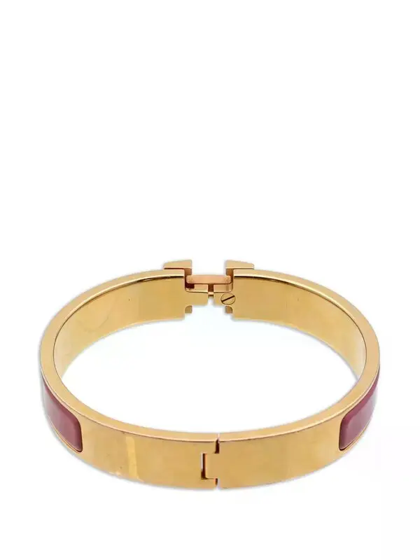 Hermès Clic H Enamel Bracelet - Gold