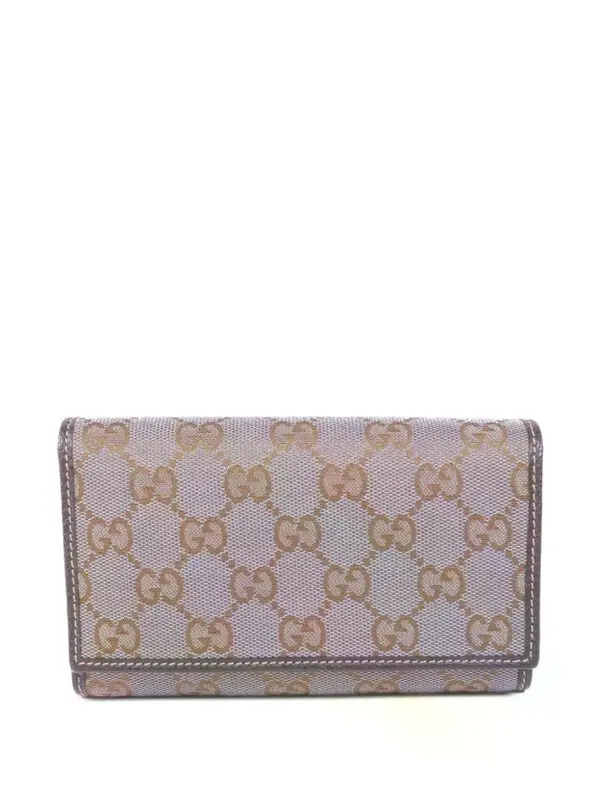 Gucci Gg Canvas Wallet - Grey
