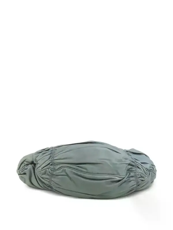 Bally Ruched Leather Shoulder Bag