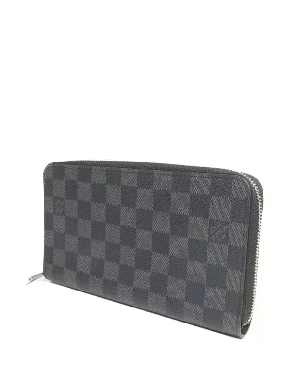 LOUIS VUITTON Damier Graphite Zippy Wallet - Black