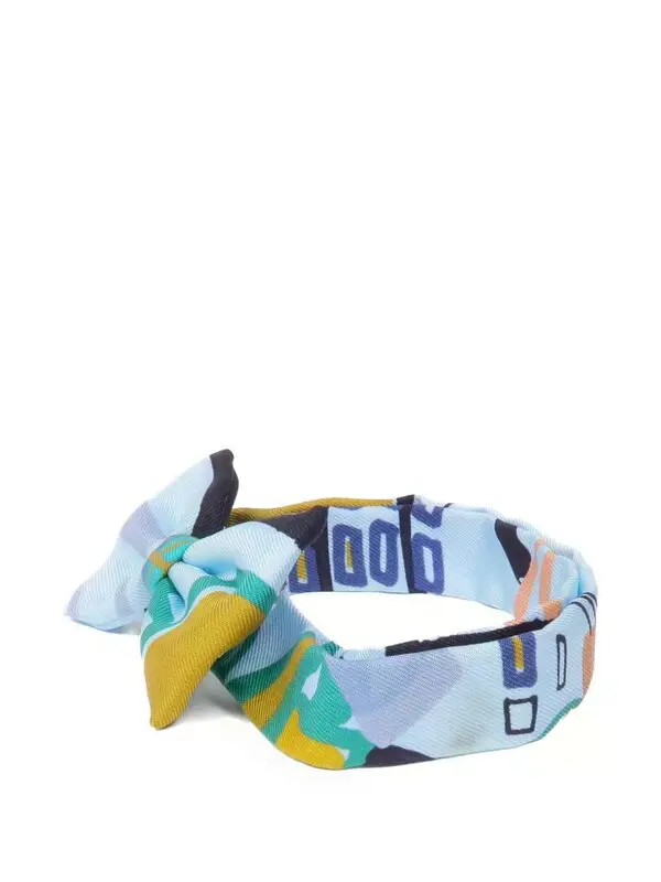Hermès Silk Abstract Print Bow Tie